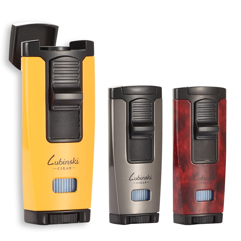 LUBINSKI Cigar Torch Lighter Metal Design - LighterShopOnline.com