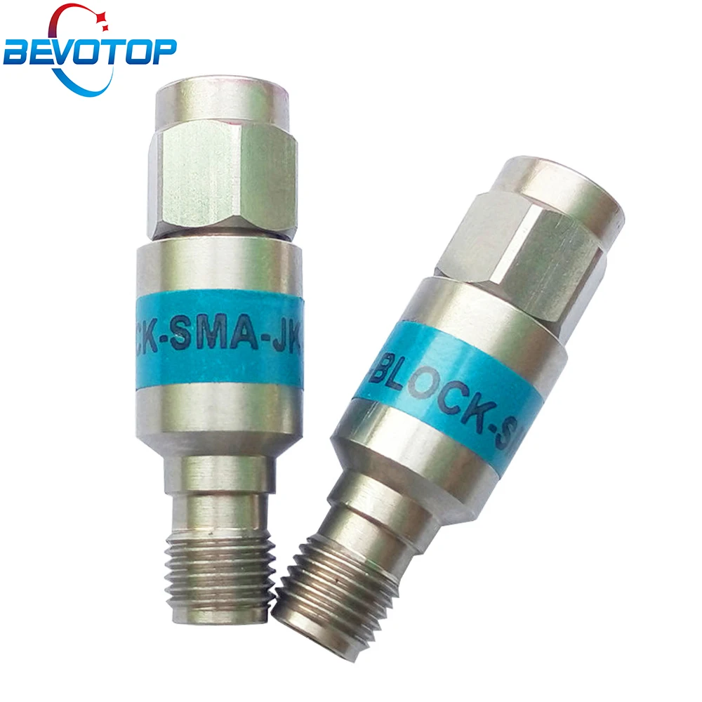 2W DC-Block SMA Male to Female DC-6.0GHz 50ohm RF Coaxial Block SWR 1.2 ...