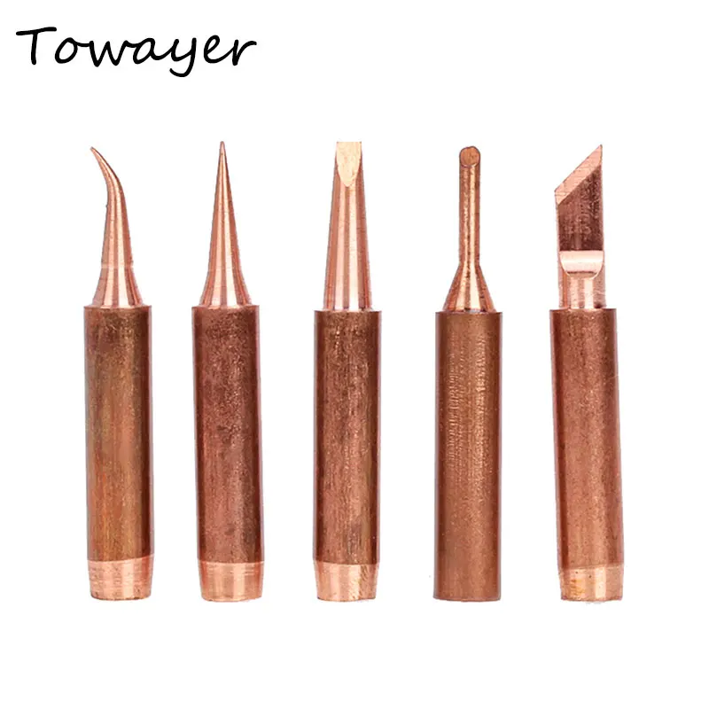 5pcs-lot-900M-T-Pure-Copper-Soldering-Iron-Tip-Hand-tools-Lead-free ...
