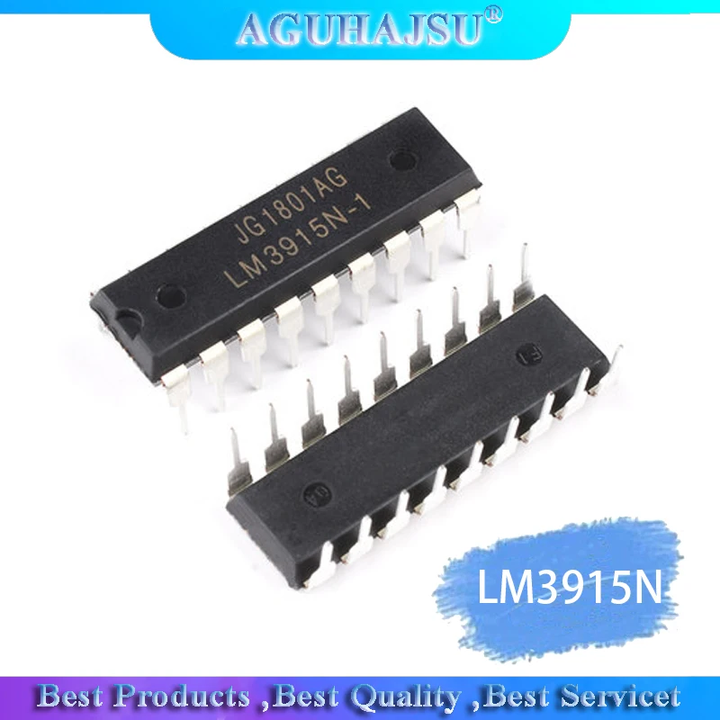 10pcs LM3915N 1 LM3915N LM3915 DIP 18 controladores de iluminación LED ...
