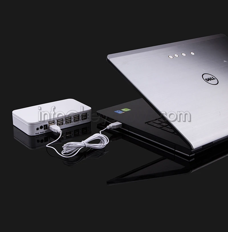 6 Ports Laptop Security Alarm Display System For Notebook Computer Anti ...