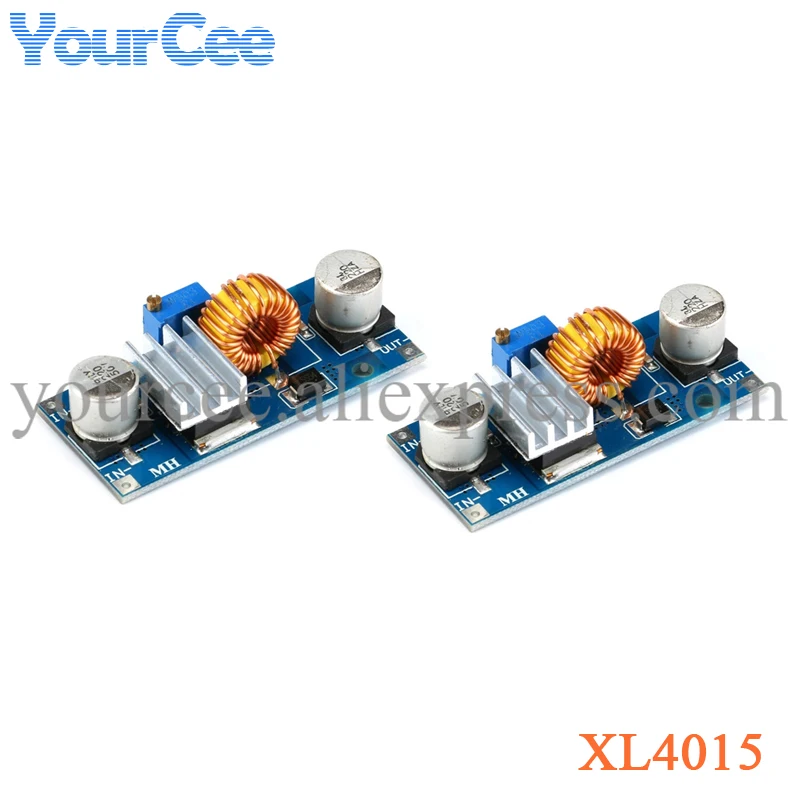 2pcs 5a Xl4015 Dc-dc Step Down Adjustable Power Supply Module Voltage ...