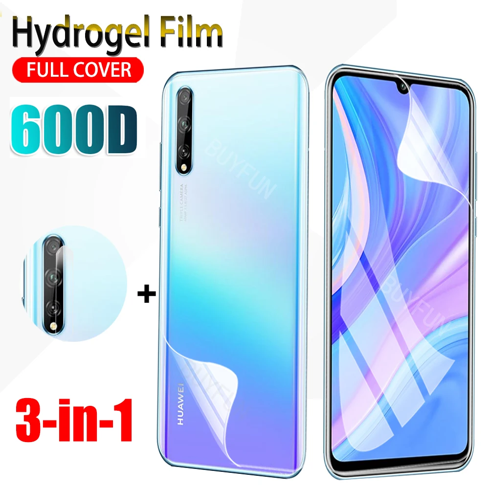 Película de hidrogel frontal y trasera 3 en 1 para huawei Y8p, Y8P, Y7, Y9, Y6, Y5, y9, y8p, y7 ...