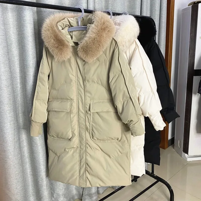 2021-Winter-New-Korean-Down-Jacket-Women-s-Medium-and-Long-Large-Wool ...