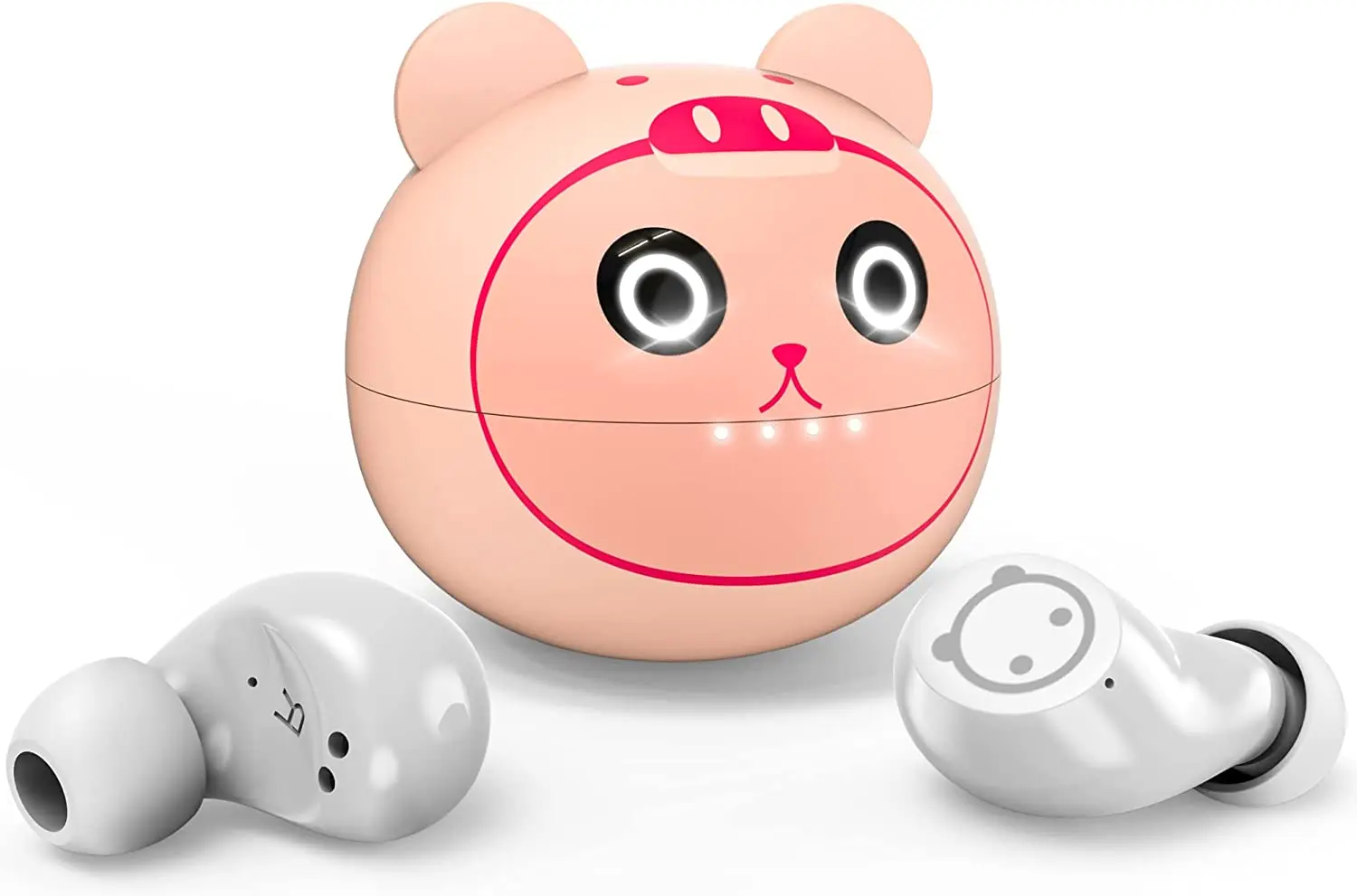 Lymoc Cute Pig-cat Wireless Earbuds Cartoon Bluetooth Earphones Premium ...