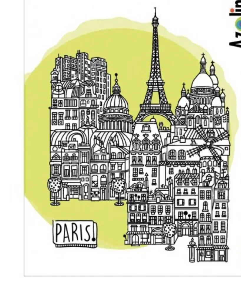 11x16 Castle Transparent Clear Rubber Stamp Sheet Cling Scrapbooking ...