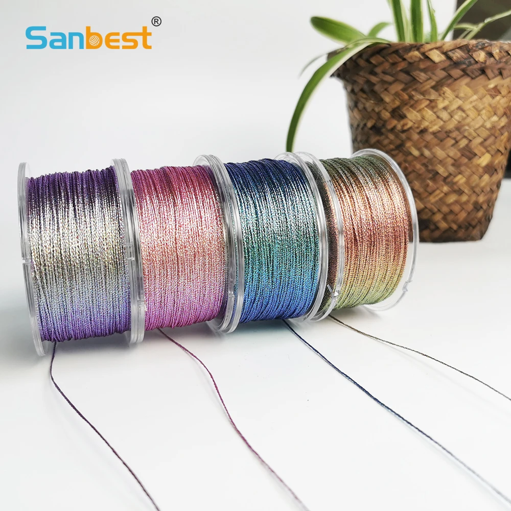 Sanbest 3 Strands Metallic Thread Boxed 100m Temporary Link - Thread ...