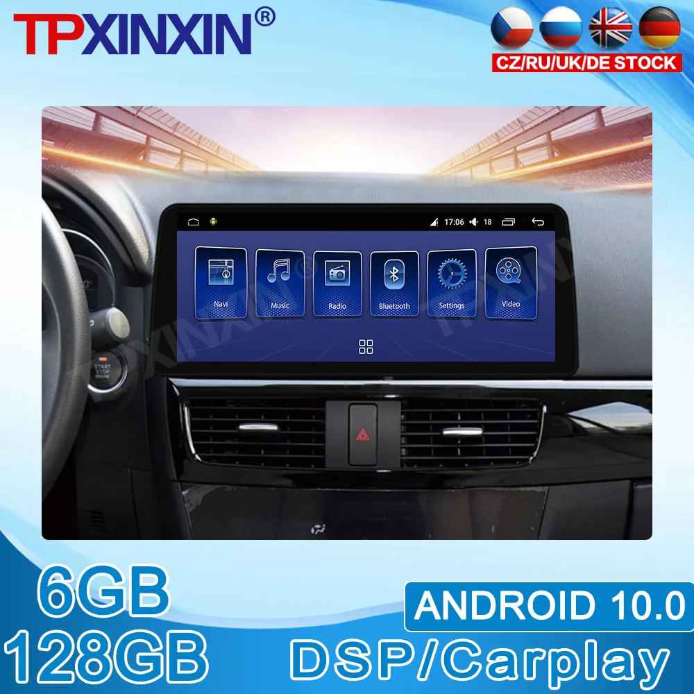Android 10 6+128gb For Mazda Cx-5 2013 2014 2015 2016 Stereo Touch ...