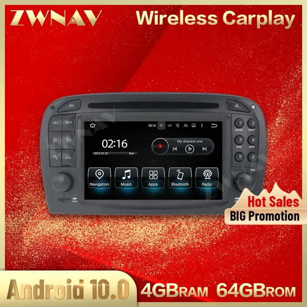 Reproductor Multimedia con pantalla Android 2001 y GPS para Mercedes ...