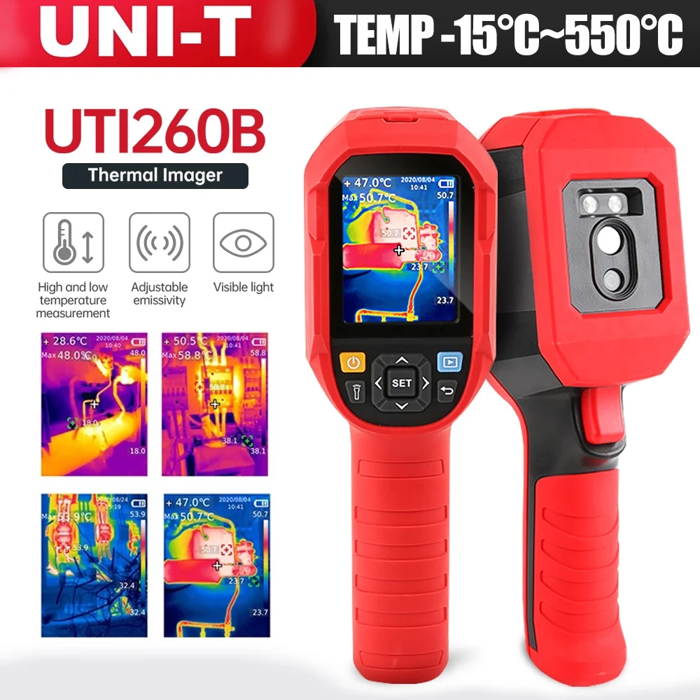 UNI-T-UTi260B-Infrared-Thermal-Imager-Industrial-Thermal-Imaging-Camera-USB-Real-time-Computer ...