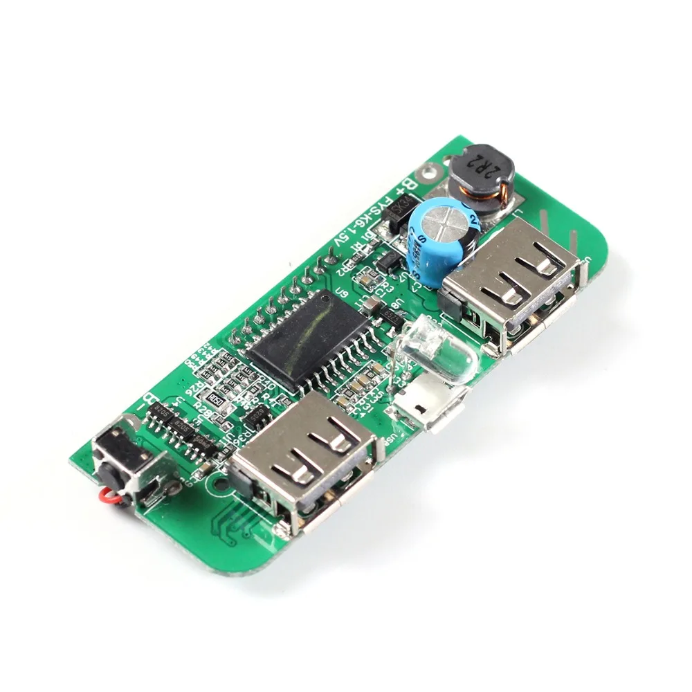 Power Bank Charger Module Dual USB 5V 2.1A 1A Mobile PCB Board Boost ...