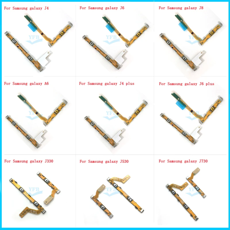 1set Power On Off Volume Up Down Button Flex Cable For Samsung Galaxy J4 J6 J8 A6 Plus 2018 J330 ...