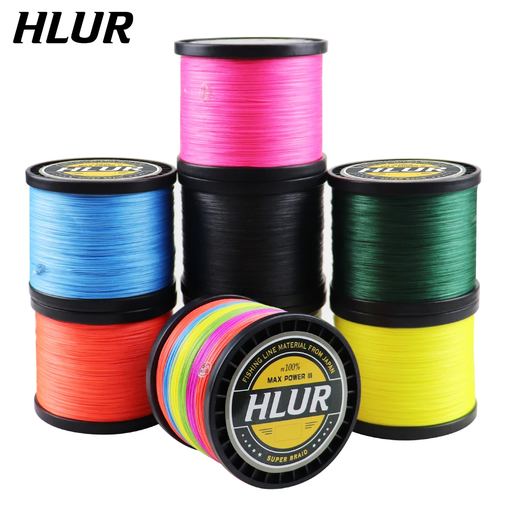 HLUR 300M 500M 1000M 8 Strands PE Braided Fishing Line Multifilament ...