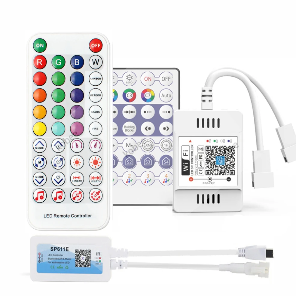 Dc5v 12v 24v Led Spi Controller Sp501e Sp611e Ws2811 Ws2812b ...