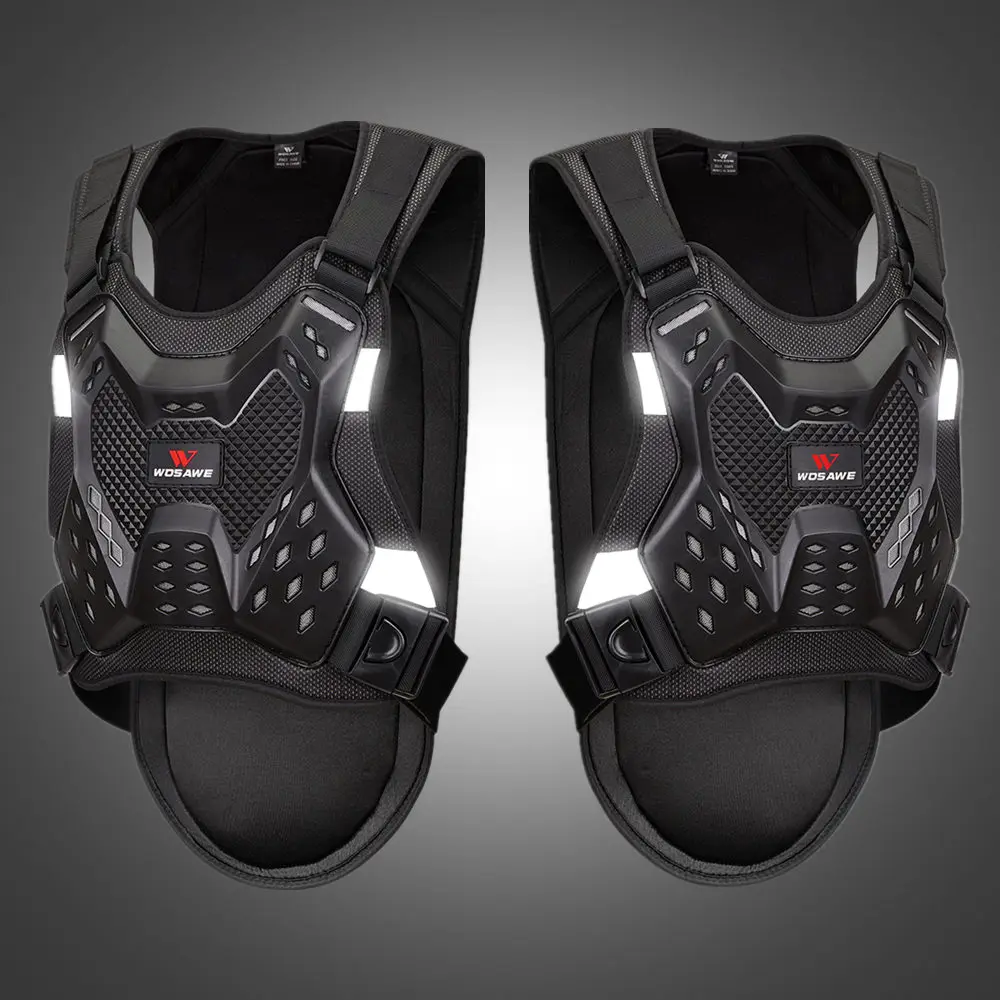 Wosawe Back Protection Support Mtb Cycling Windbreaker Spine Knee Elbow ...