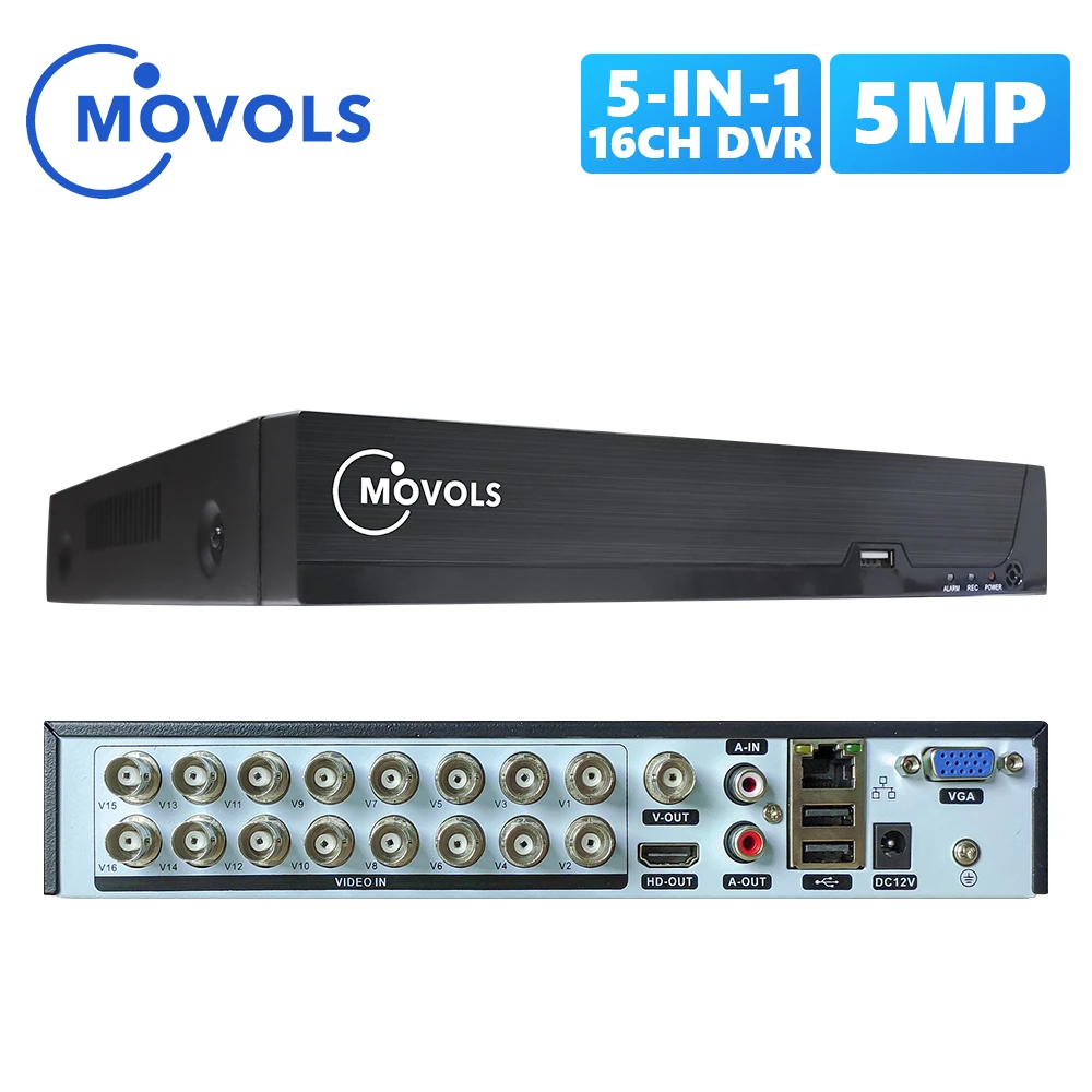 Movols Dvr 16ch Cctv Video Recorder For Ahd Camera Analog Camera Ip ...