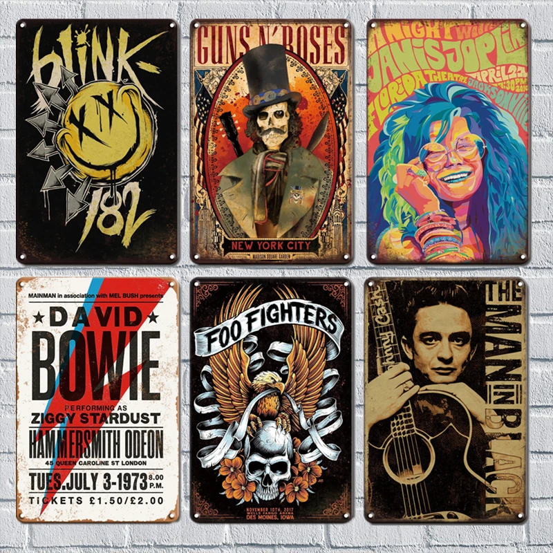 Vintage Rock Band Posters