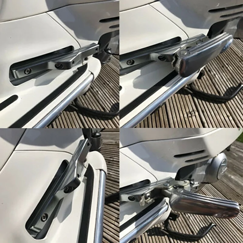 Motorcycle Passenger Foot Peg Extensions Extended Footpegs for Vespa GT ...