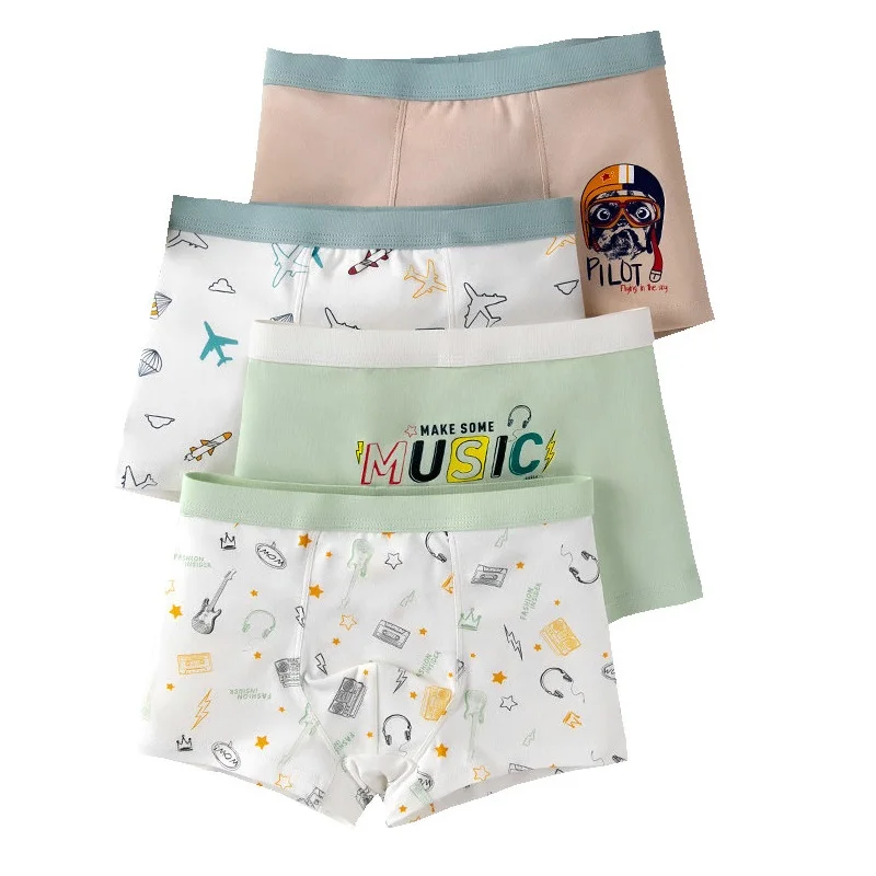 Calzoncillos bóxer de algodón para niños y adolescentes, ropa interior ...