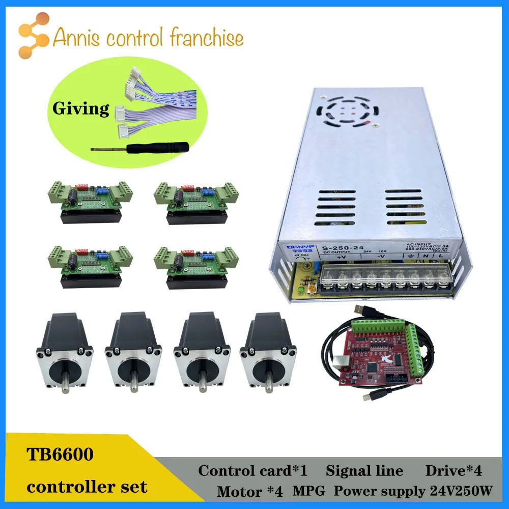 Promotion-CNC-controller-kit-4-axis-4-TB6600-stepper-motor-driver ...