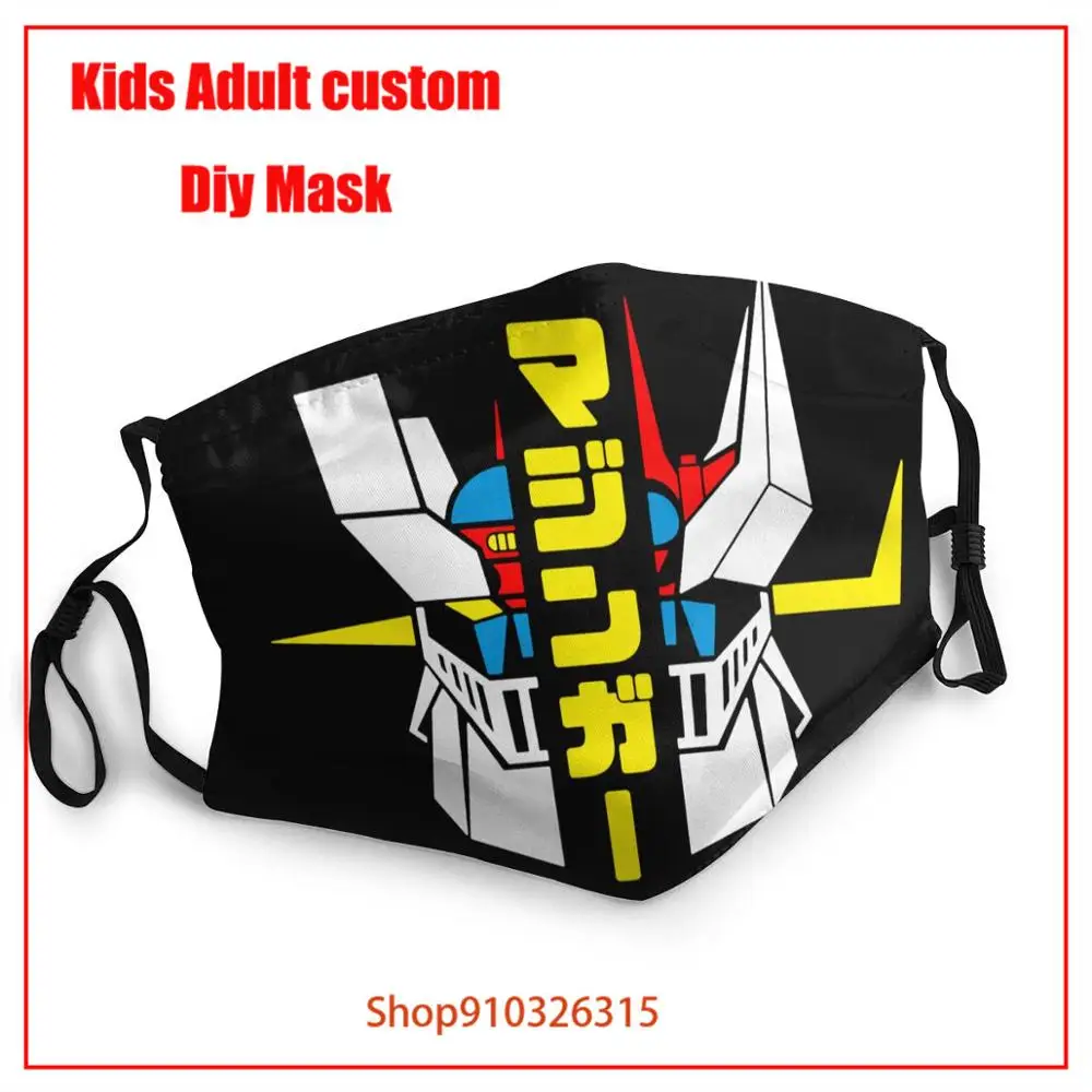 Mascarilla Mazinger Z & Great Mazinger Unisex, máscara Facial antipolvo ...