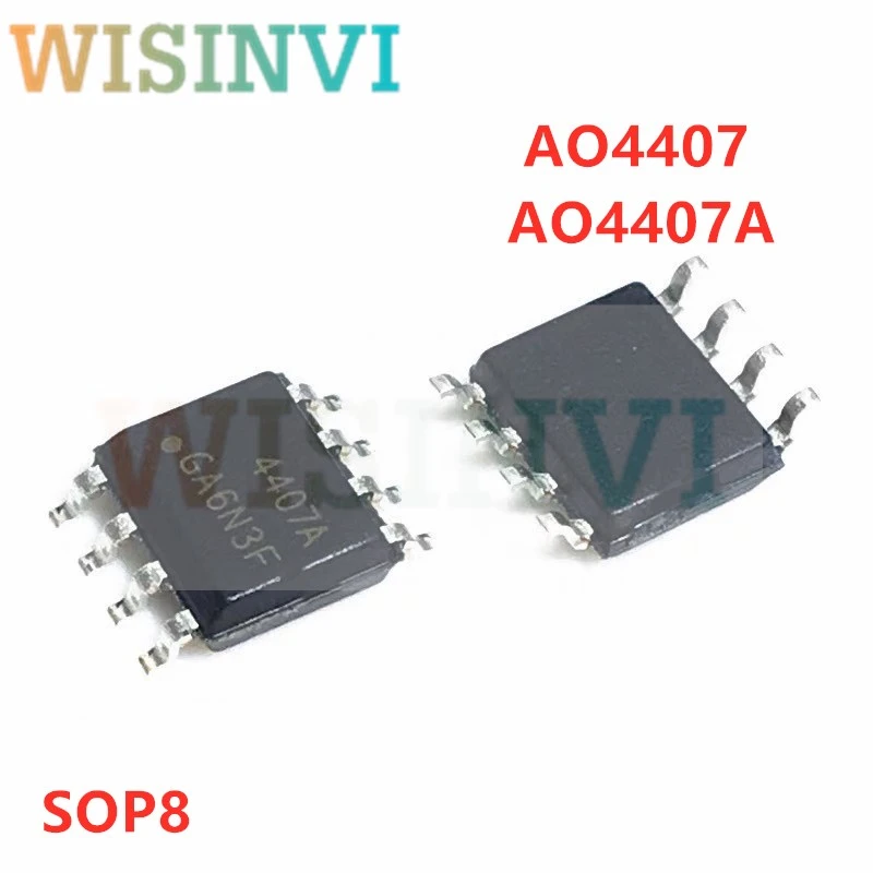 5 10 PCS AO4407 4407 AO4407A SOP8 4407A 12A/30V MOSFET SOP 8|รีเลย์| - AliExpress