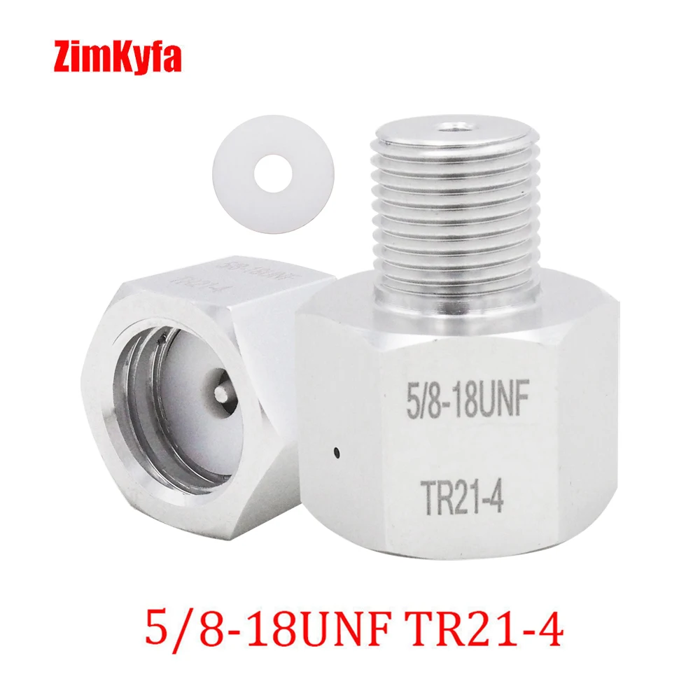 Co2-Tr21-4-Threads-Bottle-Adapter-Female-To-Male-5-8-18UNF-Regulator ...