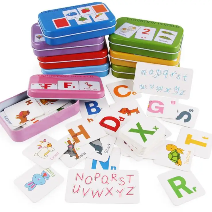 kids Educativos Fun English Word Pocket Flash Card Baby Learning ...