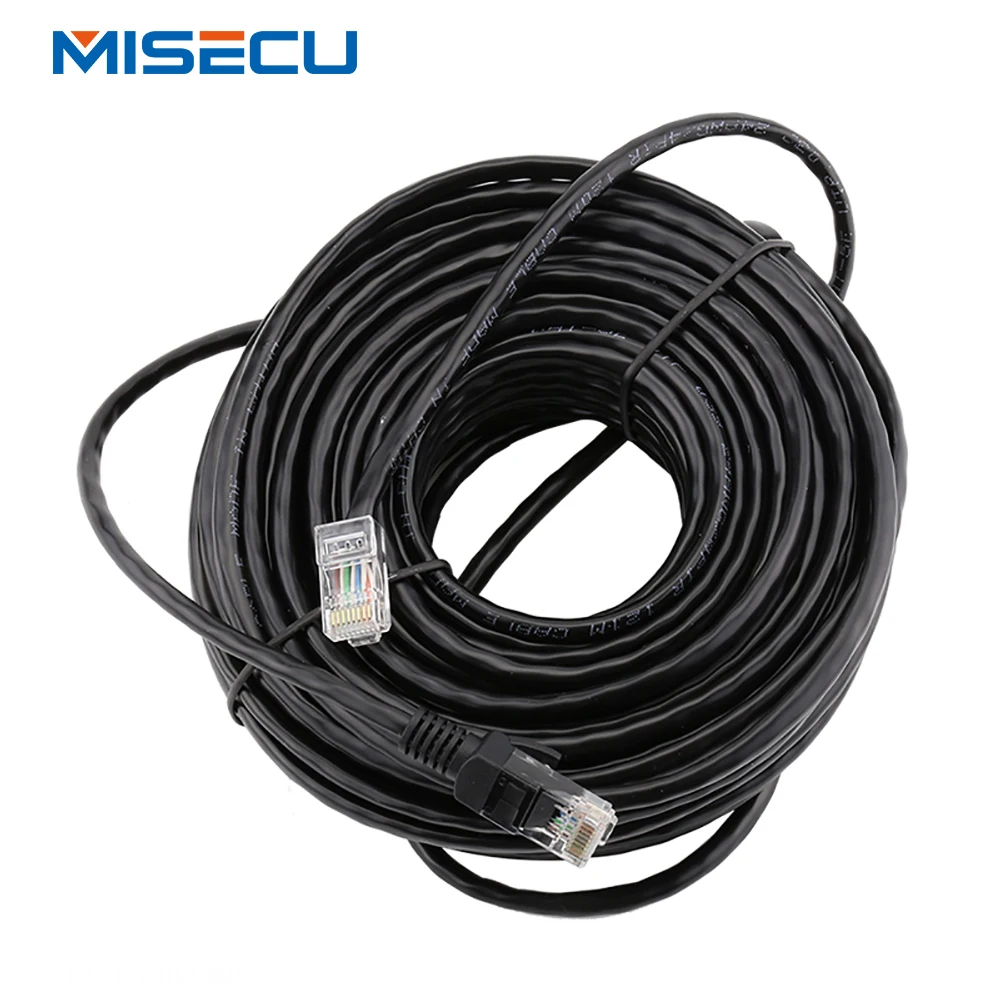 Impermeável 10M 15M 20M 30M 50M CAT5E Ethernet Network Cable RJ45 Patch ...