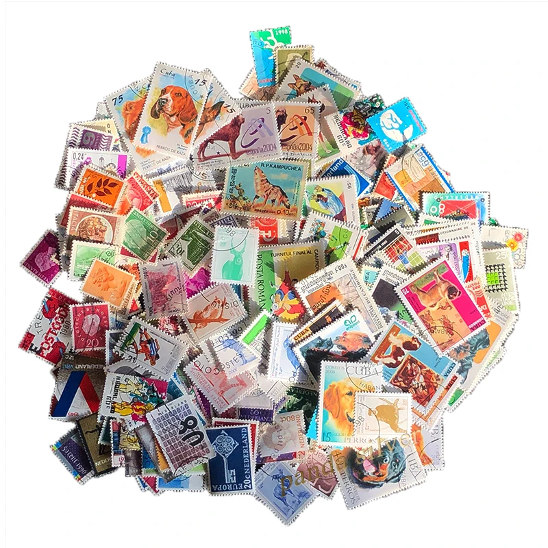 500 / 1000 Pcs Different Postage Stamps From World, Mixed Set Lot, Used ...