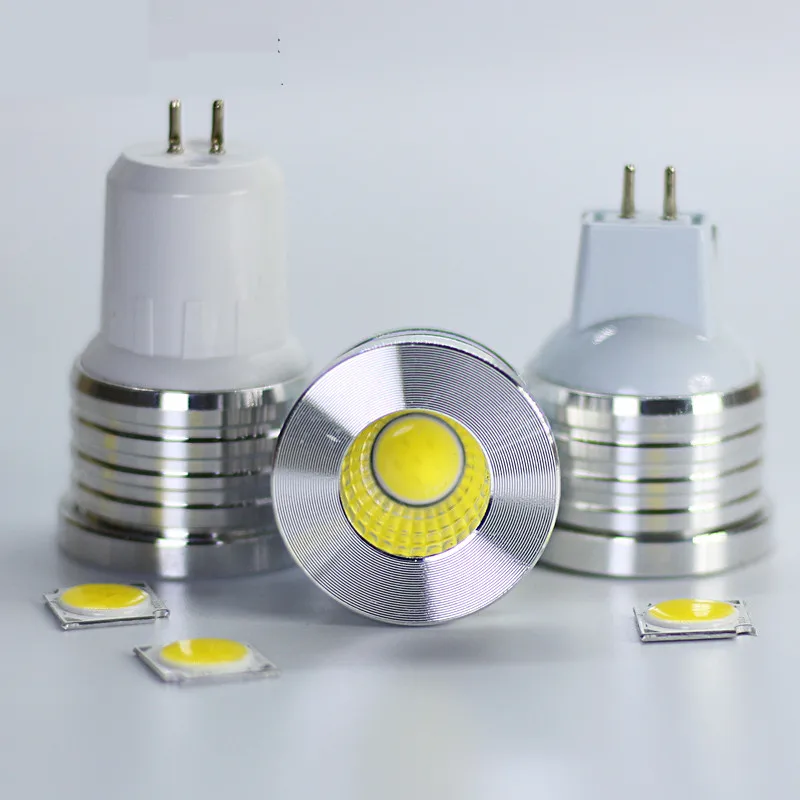 Mini bombilla led de 3w, foco COB regulable de 220v, MR16, GU10, gu4 ...