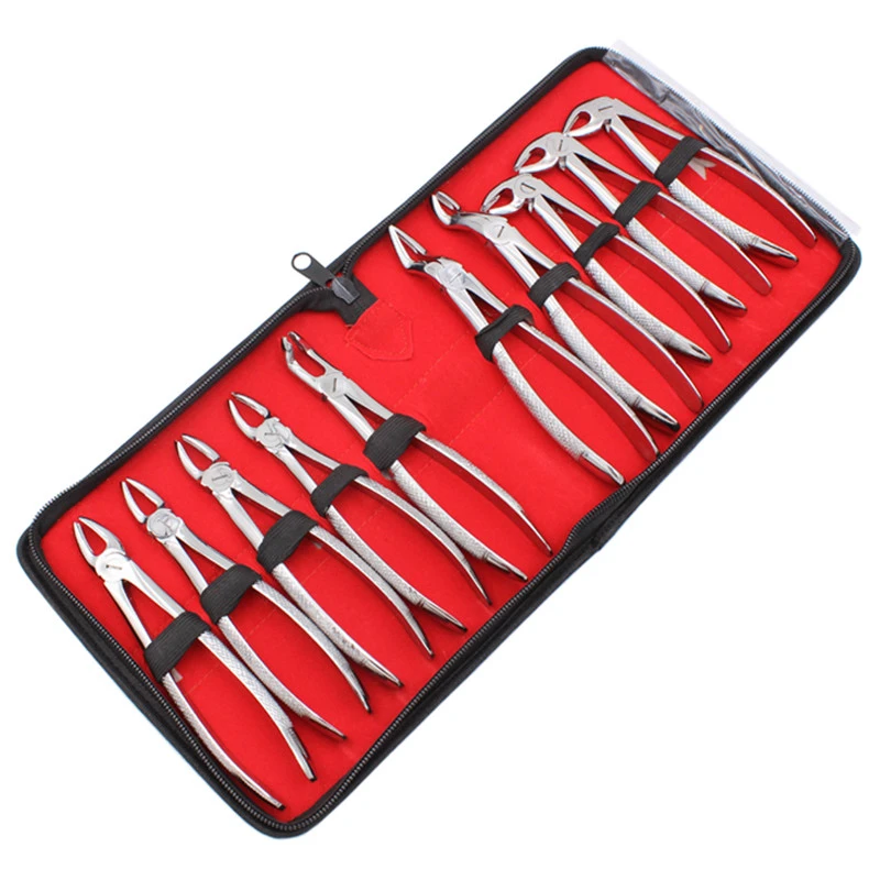 10pcs/set Adult Tooth Extracting Forceps Pliers For Adults With ...