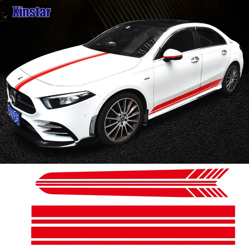 Car Side Sticker For Mercedes Benz C200l C260l C63 Amg C63 Coupe A45 C ...