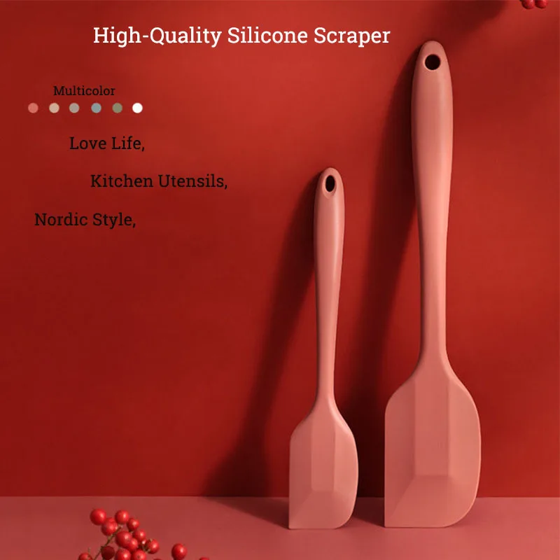 Silicone-Cream-Baking-Scraper-Non-Stick-Butter-Spatula-Chocolate ...