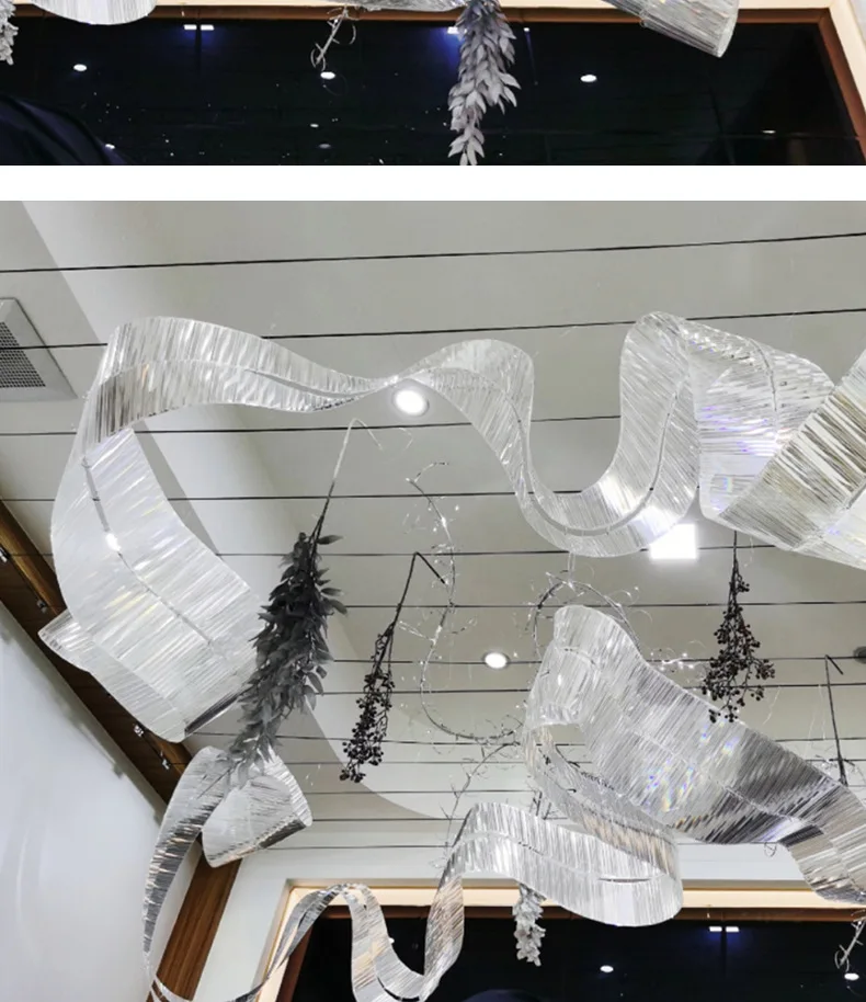 New Crystal Streamers Wedding Props Stage Ceiling Hanging Ornaments ...