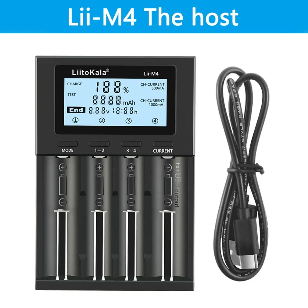 LiitoKala Lii M4 18650/26660 5V Typec Smart Universal Battery Charger ...