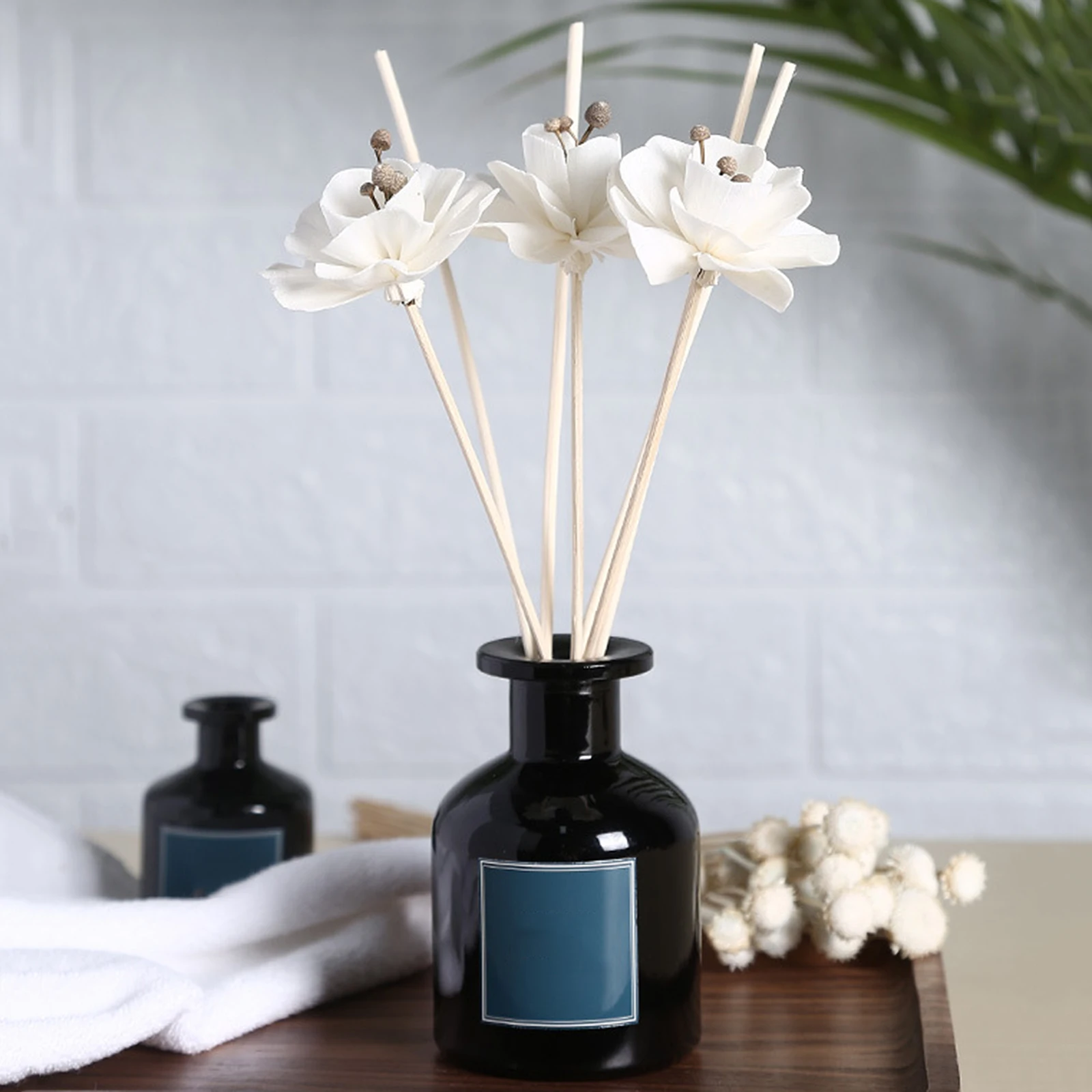 5/6/10/50pcs Artificial Flower Rattan Reed Fragrance Diffuser ...