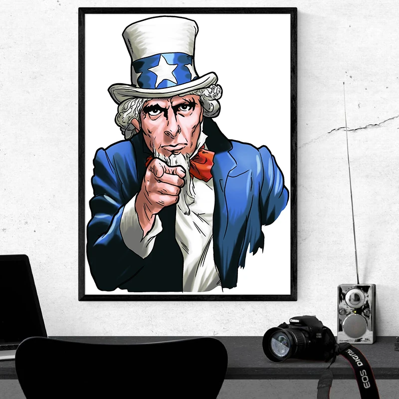 Uncle Sam Poster Blank