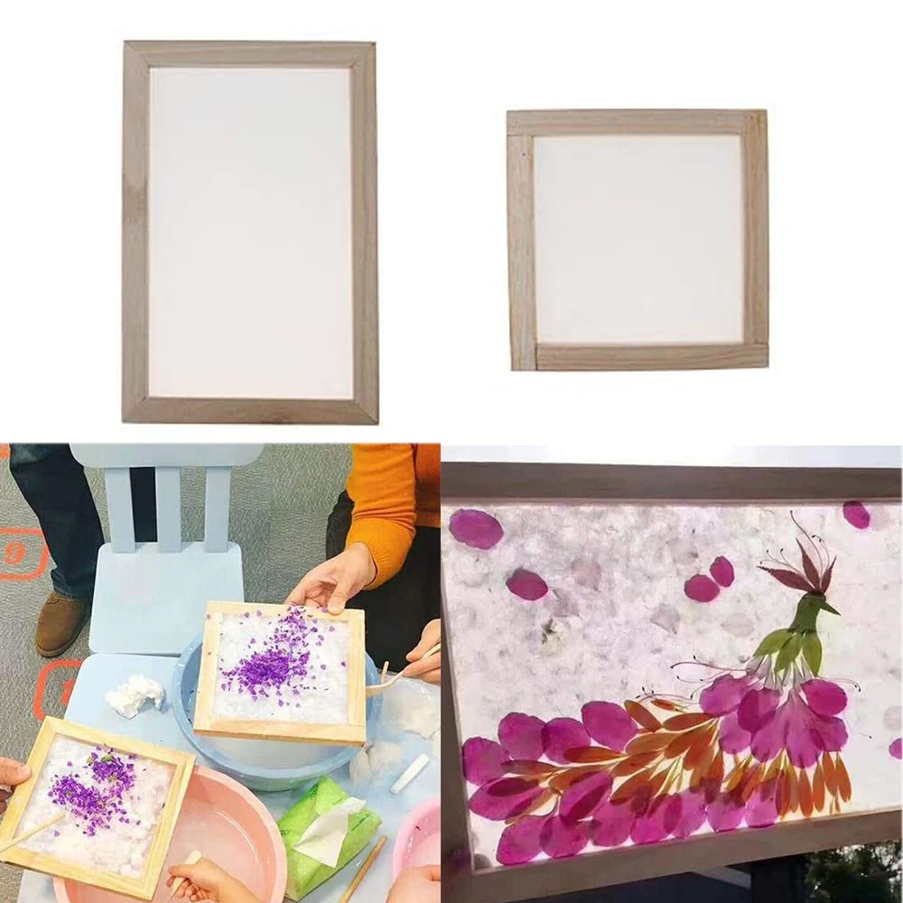 Paper-Making-Frame-Screen-Diy-Wood-Paper-Making-Papermaking-Mould ...