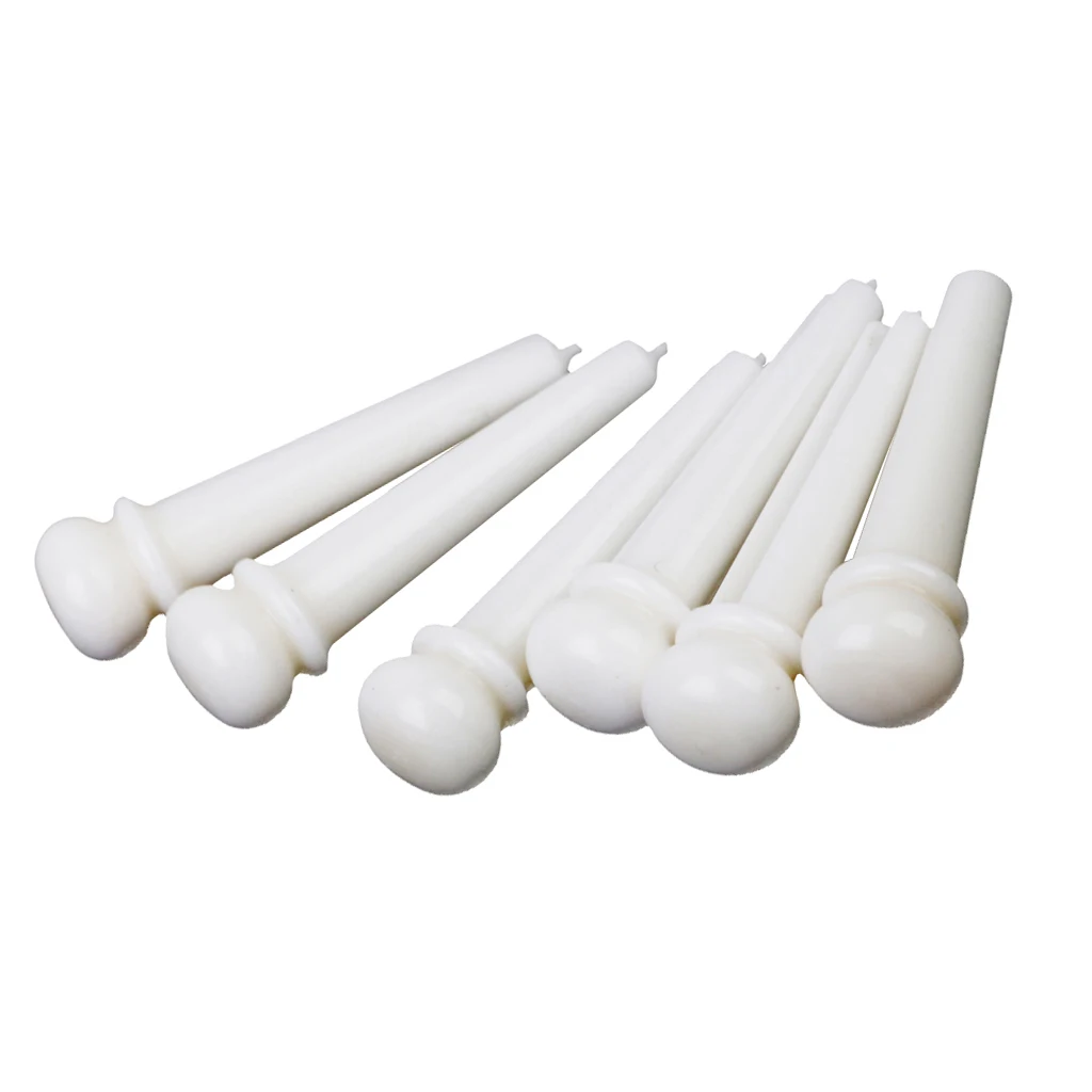 店内全品対象 Waverly White Guitar Bridge Pins, Slotted, Set of 6 kochi-ot.main.jp