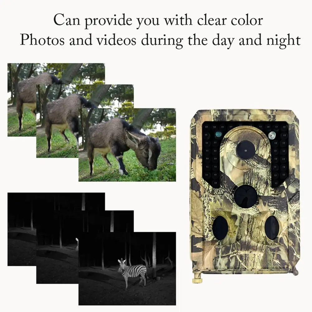 Caméra de surveillance des sentiers du gibier, étanche IP66, 12mp 1080P ...