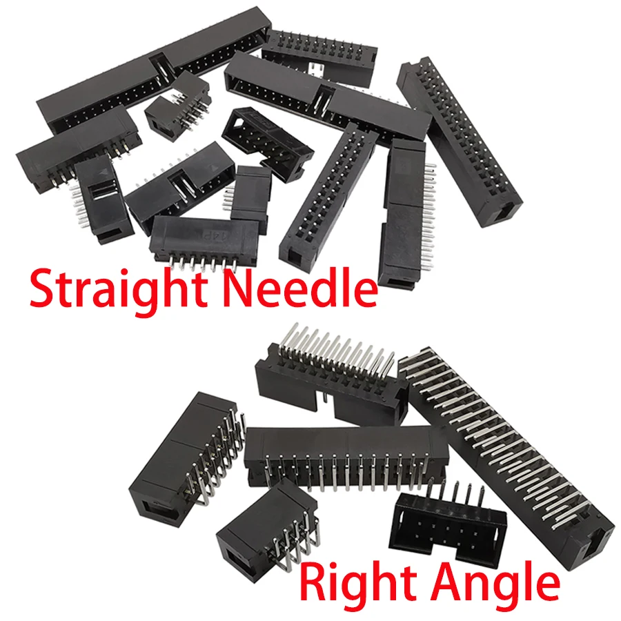 10Pcs-DC3-2-54mm-Pitch-6P-50-Pin-Double-Row-IDC-Socket-PCB-Connector ...