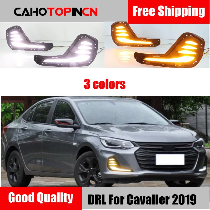 2PCS-LED-Daytime-Running-Light-For-Chevrolet-Cavalier-2019-2020-Dynamic ...