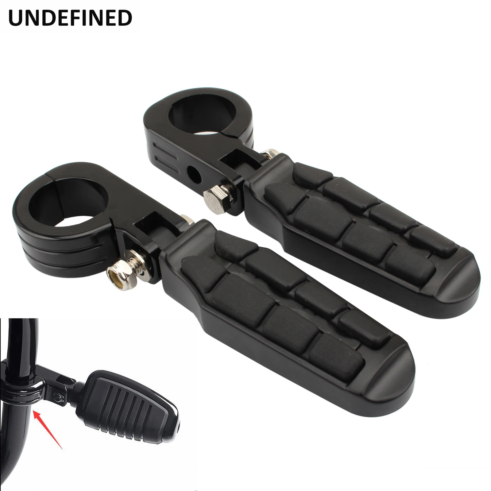 Motorcycle-Pegs-Highway-Engine-Crash-Bar-Guard-Clamp-38MM-Foot-Peg ...