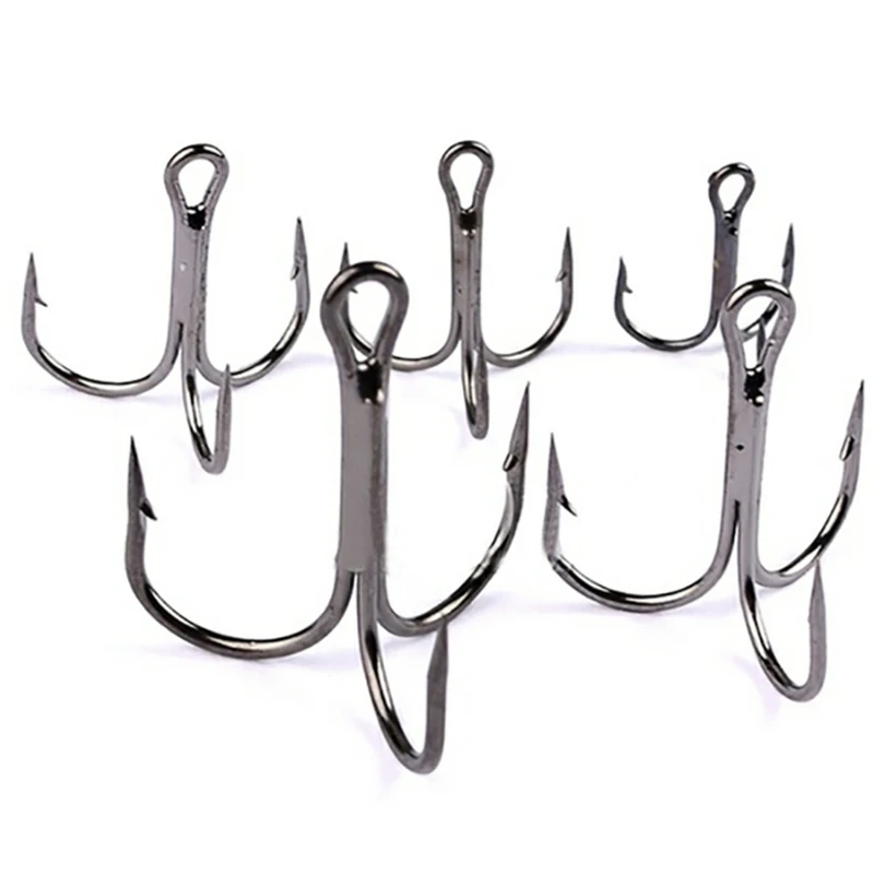 20PCS-Fish-Hook-Triple-Fishing-Hook-High-Carbon-Steel-Treble-Hook ...