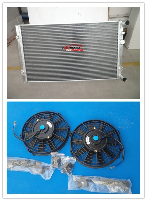 All Aluminum Radiator + Fan Cooling For VW Golf GTI/Bora MK4 IV and For ...