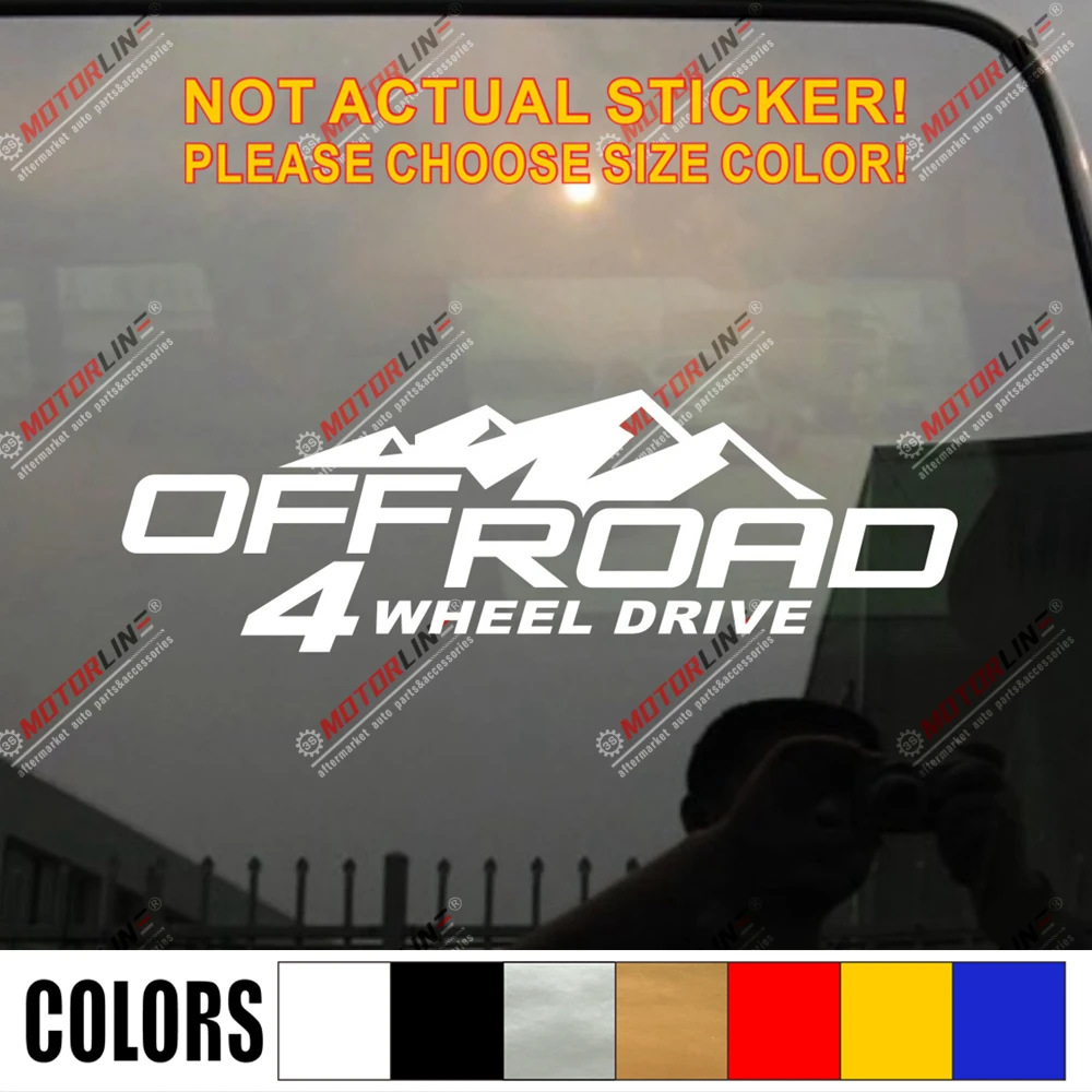 4x4 Off Road 4wd Decal Sticker Car Vinyl Pick Size Color Die Cut No ...
