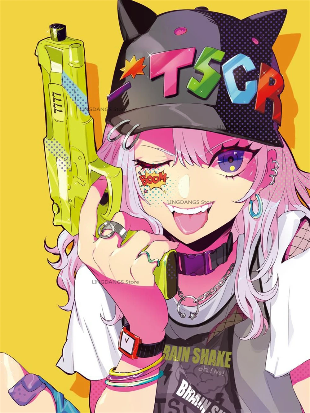 Anime Girl With Microphone