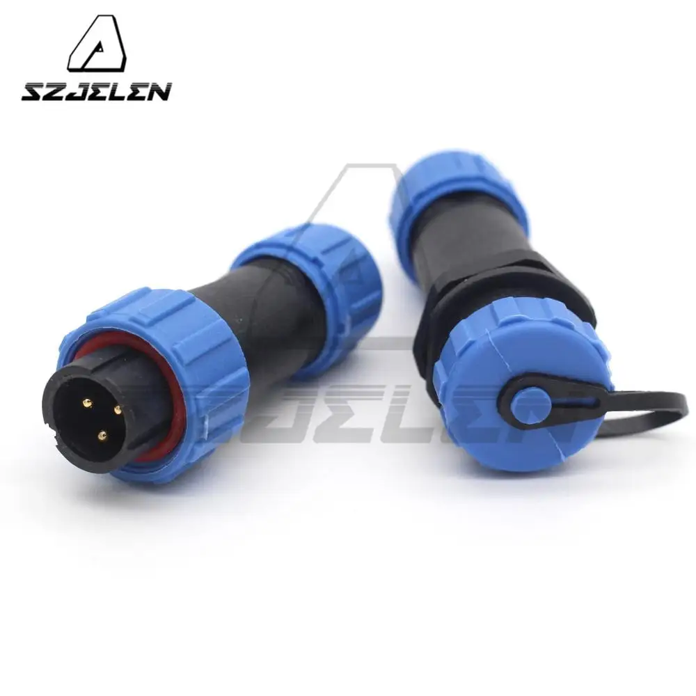 Sp13 3pin Waterproof Connector, Led Power Wire Cable Connectors 3pin ...