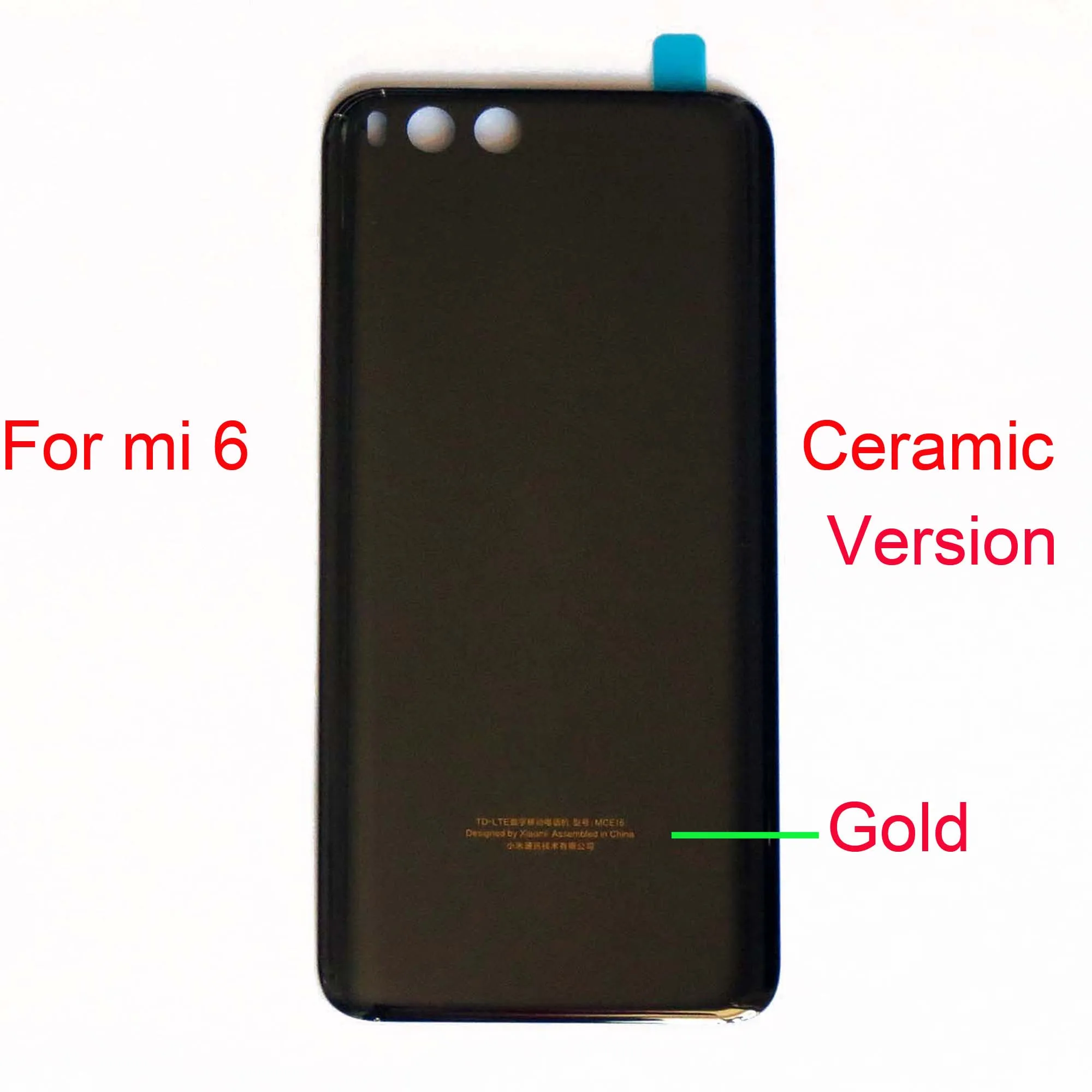 Glass-and-Ceramic-Battery-Cover-for-Xiaomi-6-Mi6-Back-Housing-Cover ...